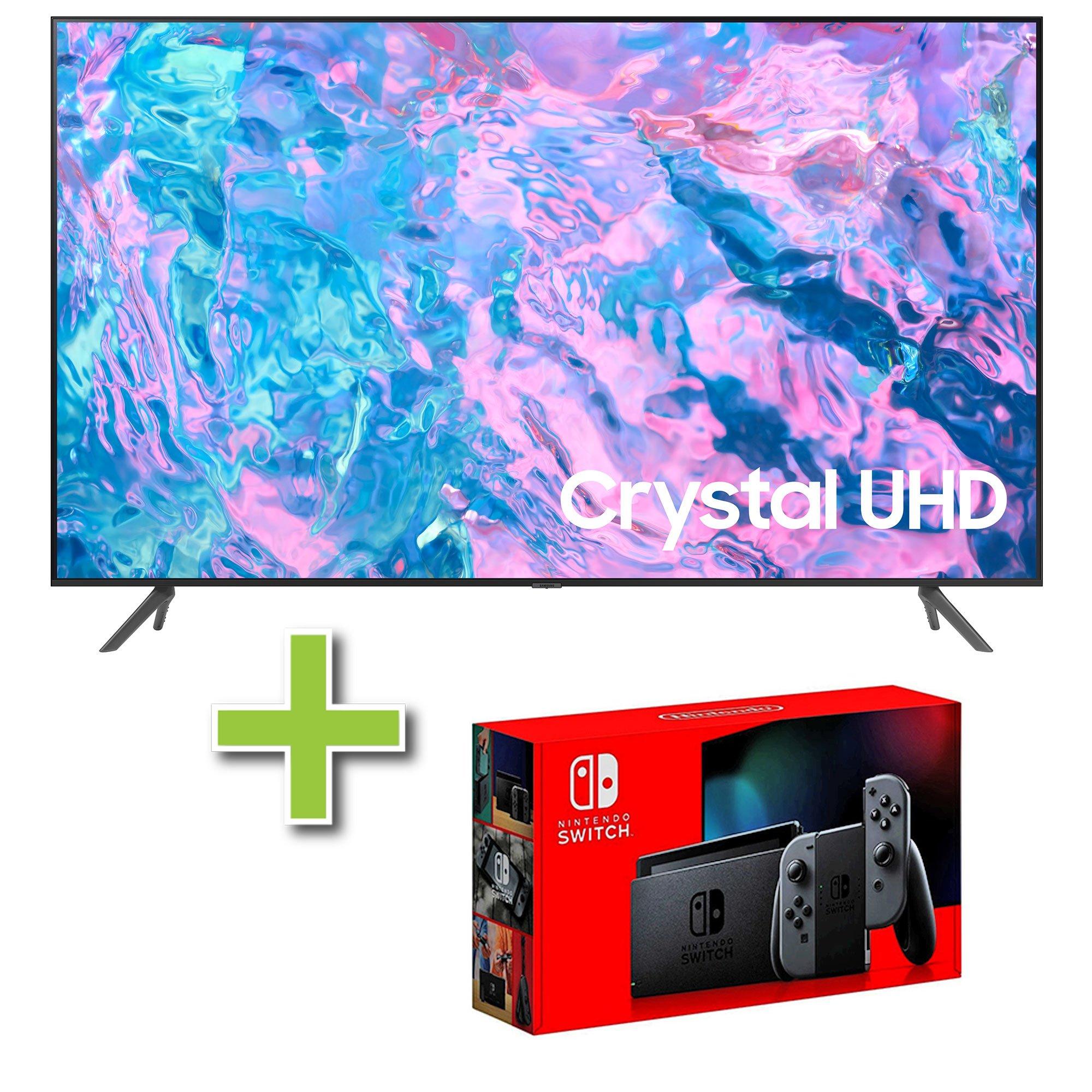 Rent to Own Samsung 85" Samsung CU7000 4K Crystal Ultra HD Smart TV & Nintendo Switch 32GB at ...